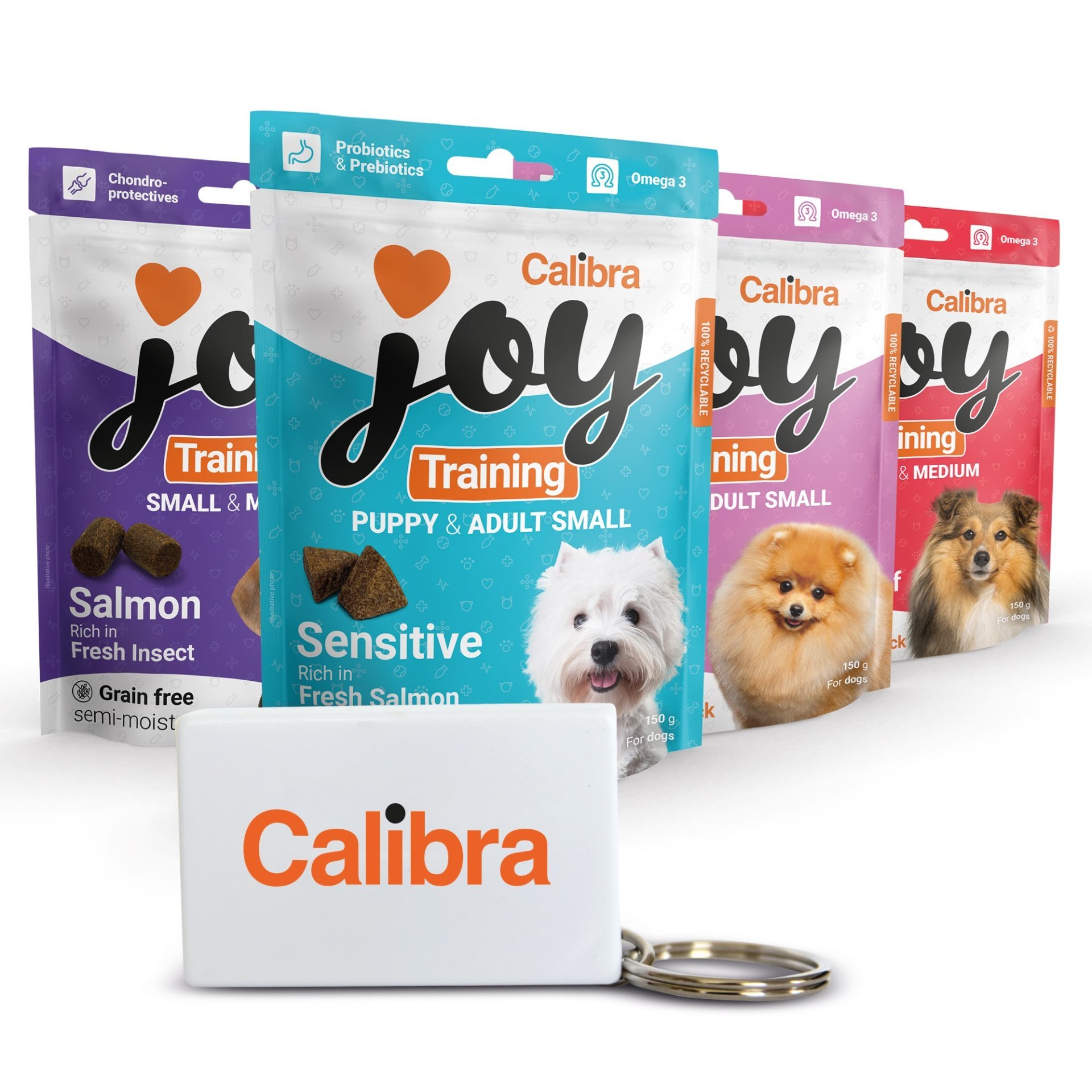 Calibra Joy Dog Training Snacks 4x150g + klikr zdarma | Calibra